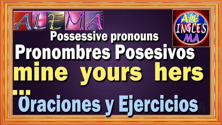 Domina los adjetivos y pronombres posesivos en inglés con estos ...