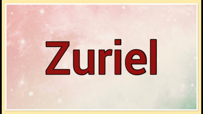 Descubre el misterioso significado de Zuriel: ¡un nombre lleno de ...